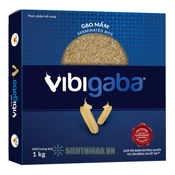 Gạo mầm Vibigaba hộp 1kg | Gạo Dinh Dưỡng cho sức khỏe